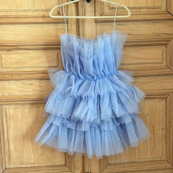 Mable | Dresses | Mable Baby Blue Tulle Cocktail Dress | Poshmark